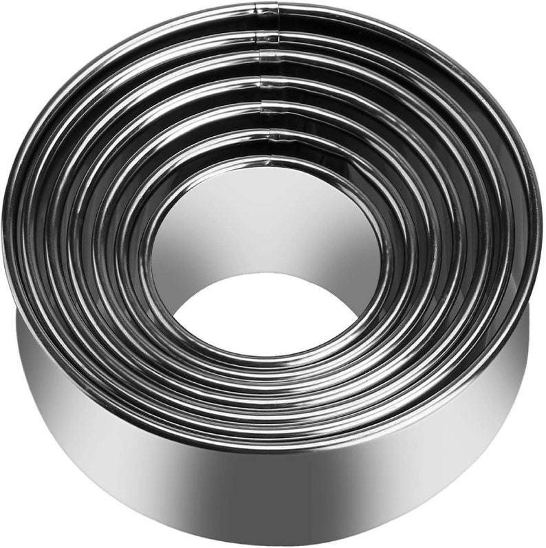 Stainless Steel Round Cookie Cutter ,pieces Big Size Circle Pastry ...