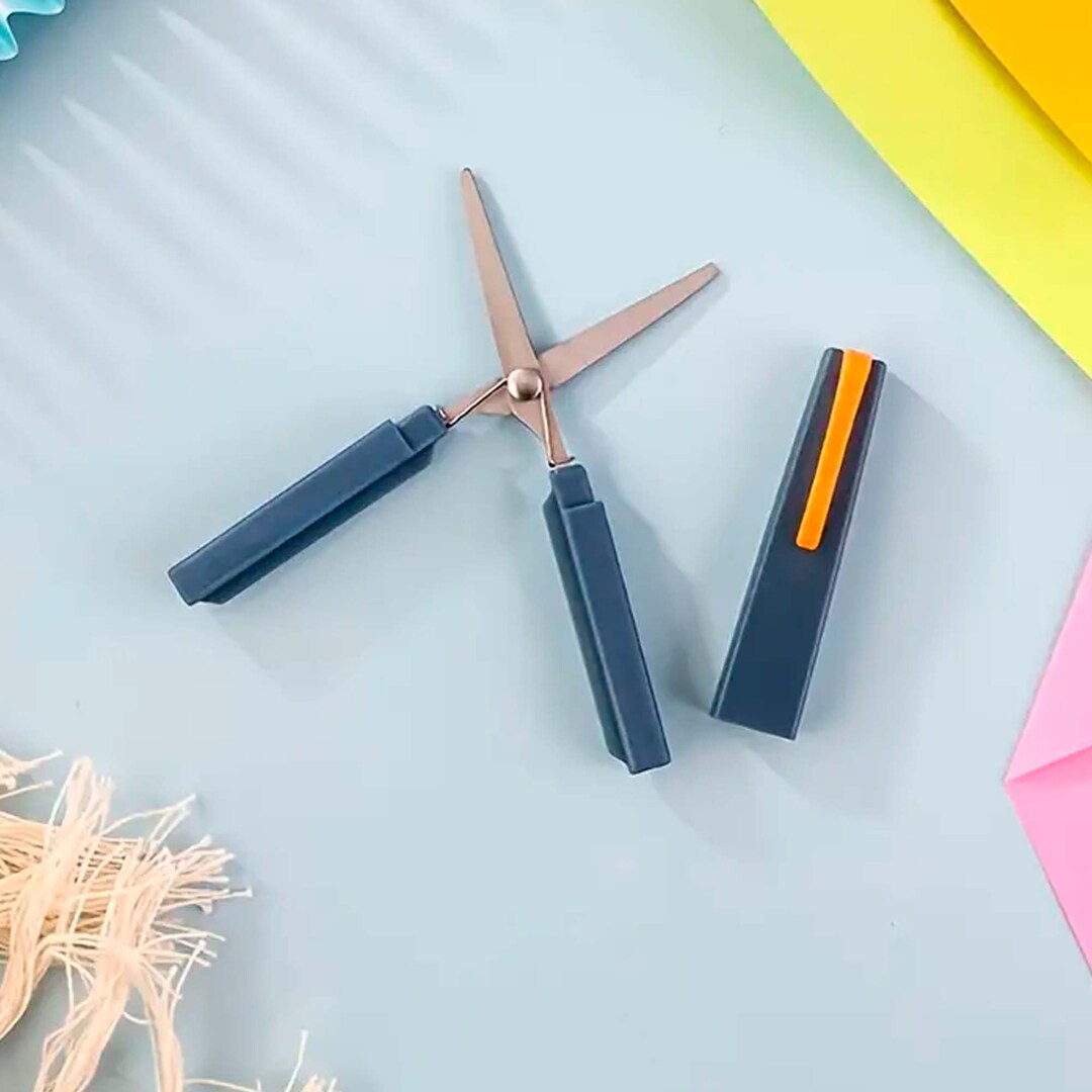 Cute Mini Scissors, Stainless Steel Craft Scissors, Folding Stationery ...