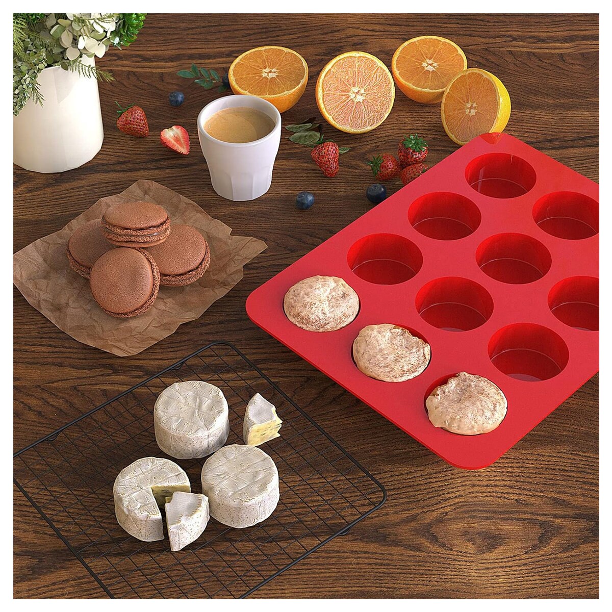 2 Inch Chocolate Covered Oreo Molds Silicone Set of 2-24 Cup - Etsy