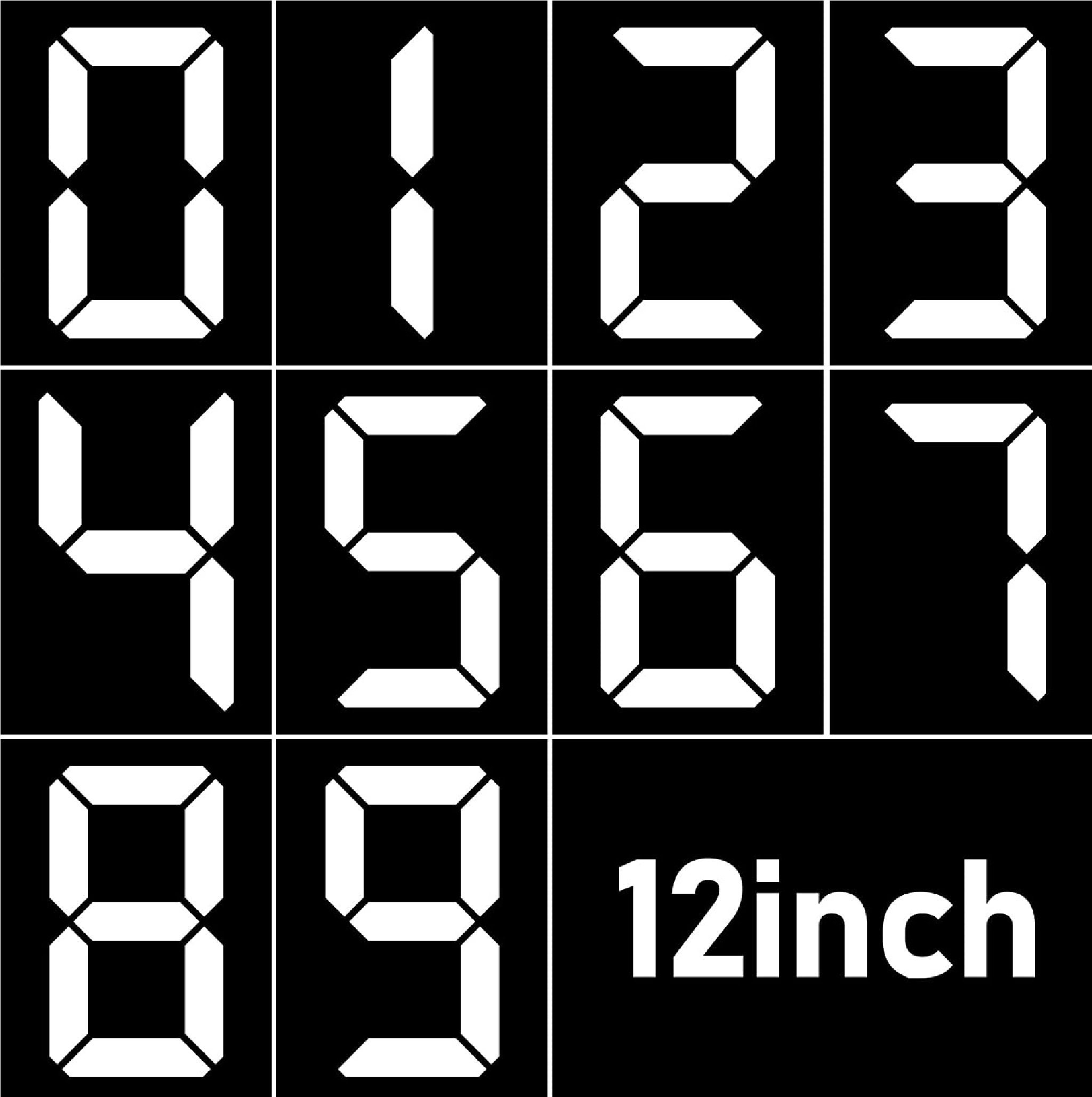 12 Inch Large Number Stencils Symbol Numbers Stencils Reusable Symbol ...
