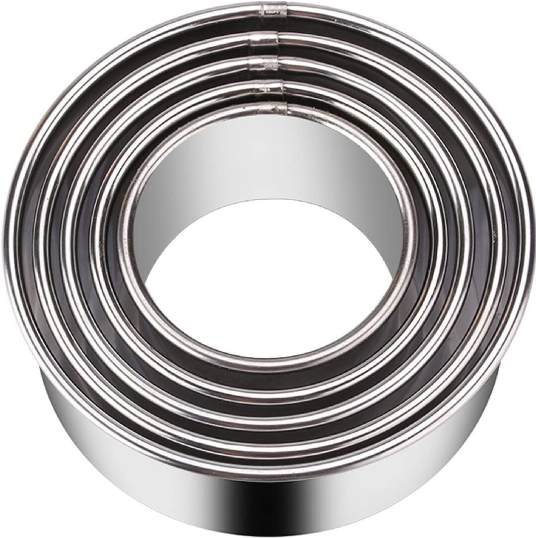 Stainless Steel Round Cookie Cutter ,pieces Big Size Circle Pastry ...