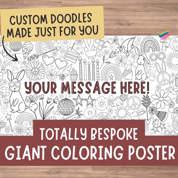 Colouring Poster - Etsy