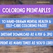 Mental Health Coloring Pages - 10 Self Care Activities and Coloring ...