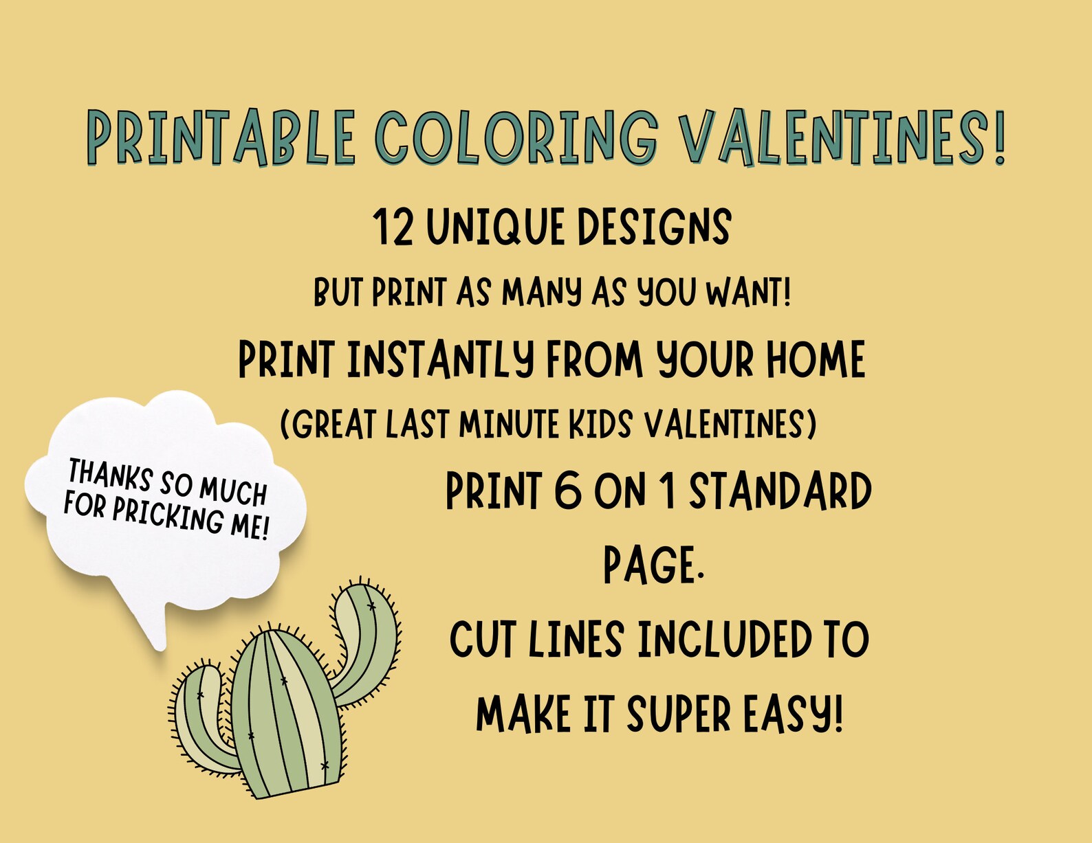 Printable Colorable Valentines Day Cards - Kids Classroom Plant ...