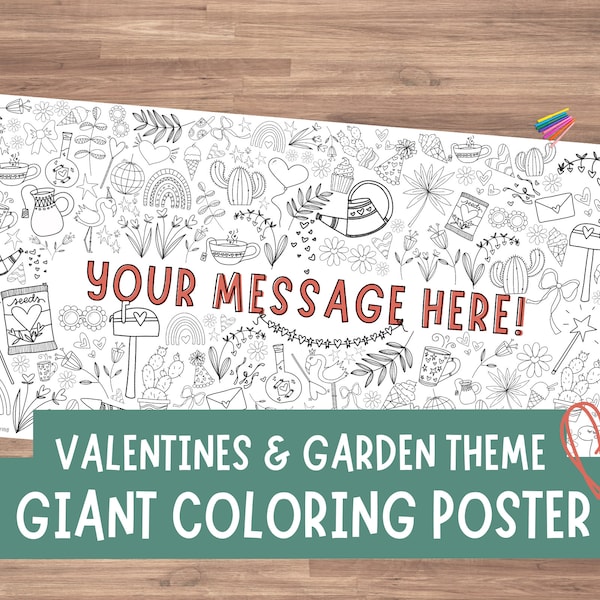 Colouring Poster - Etsy