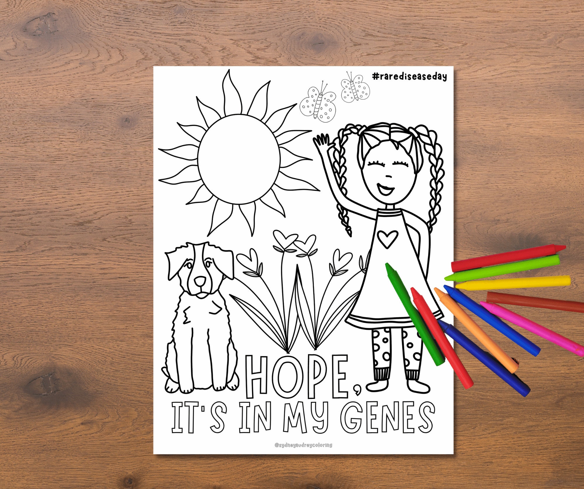 Rare Disease Day Coloring Printables - 100% Profits Donated - Raise ...