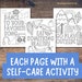 Mental Health Coloring Pages - 10 Self Care Activities and Coloring ...