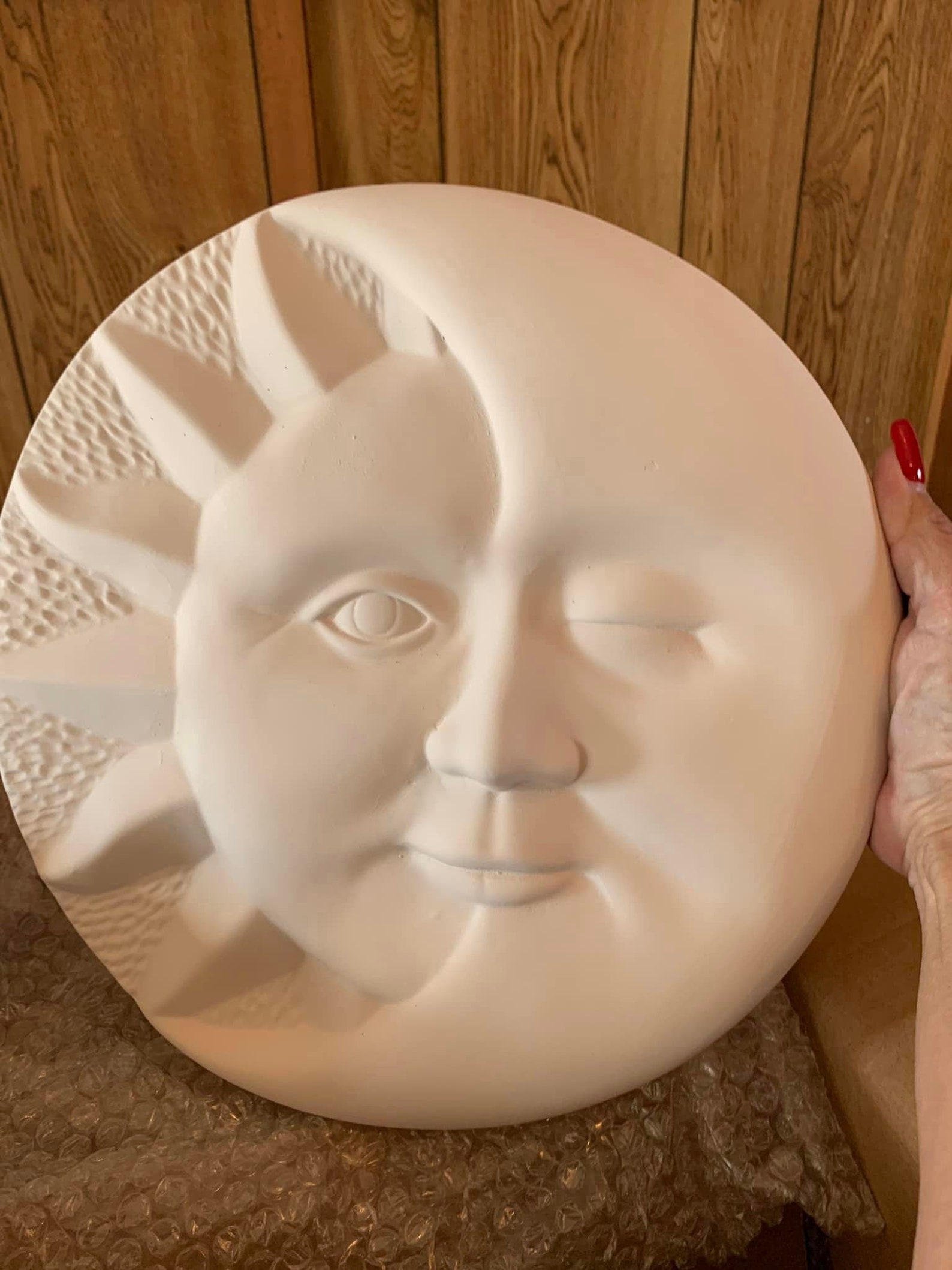 Sun/moon Plaque/ceramic/unpainted/astrological - Etsy