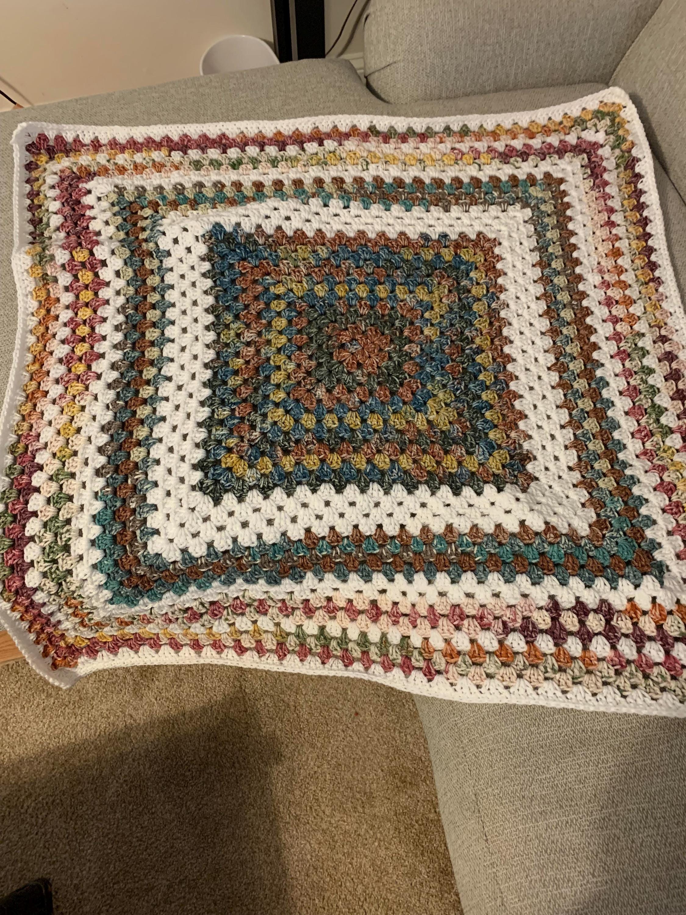 Mixed Feelings Granny Square Blanket/handmade Blanket/crochet - Etsy