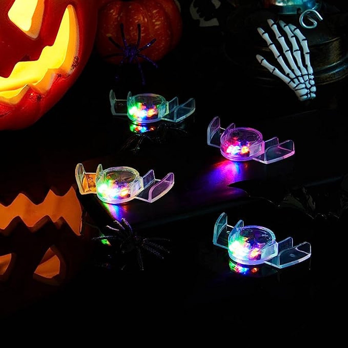 LED Flashing Mouth Teeth Guard Light up Teeth Glow in the Dark LED ...