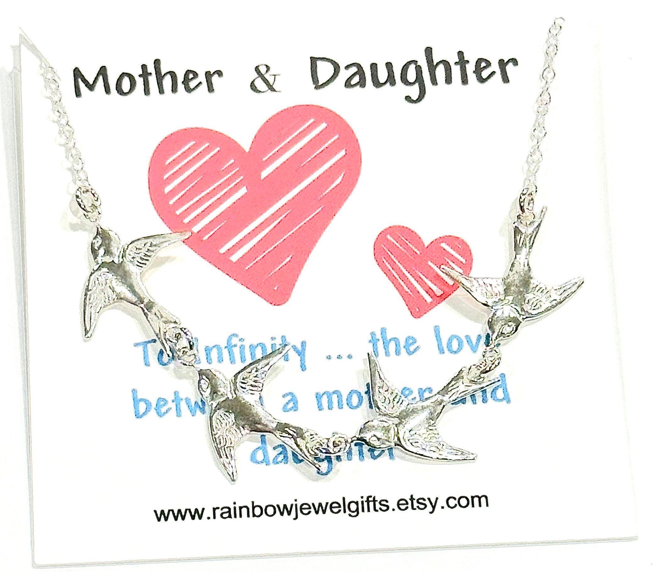 Flying Birds Necklace in 14k Gold Fill/sterling Silver, Four Birds ...