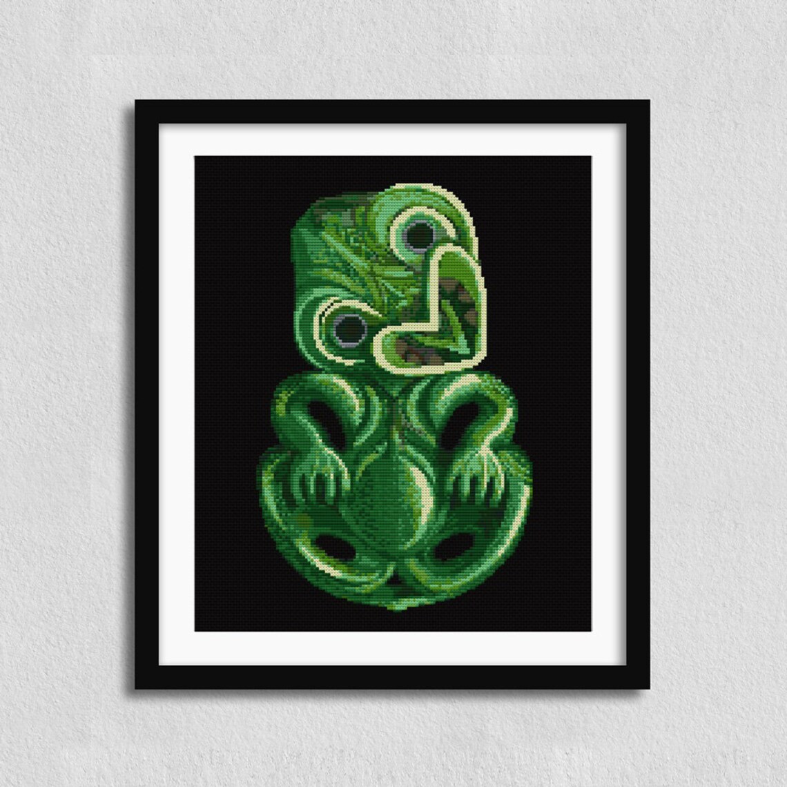 Hei Tiki Cross Stitch Pattern, Maori Cross Stitch Pattern, New Zealand ...