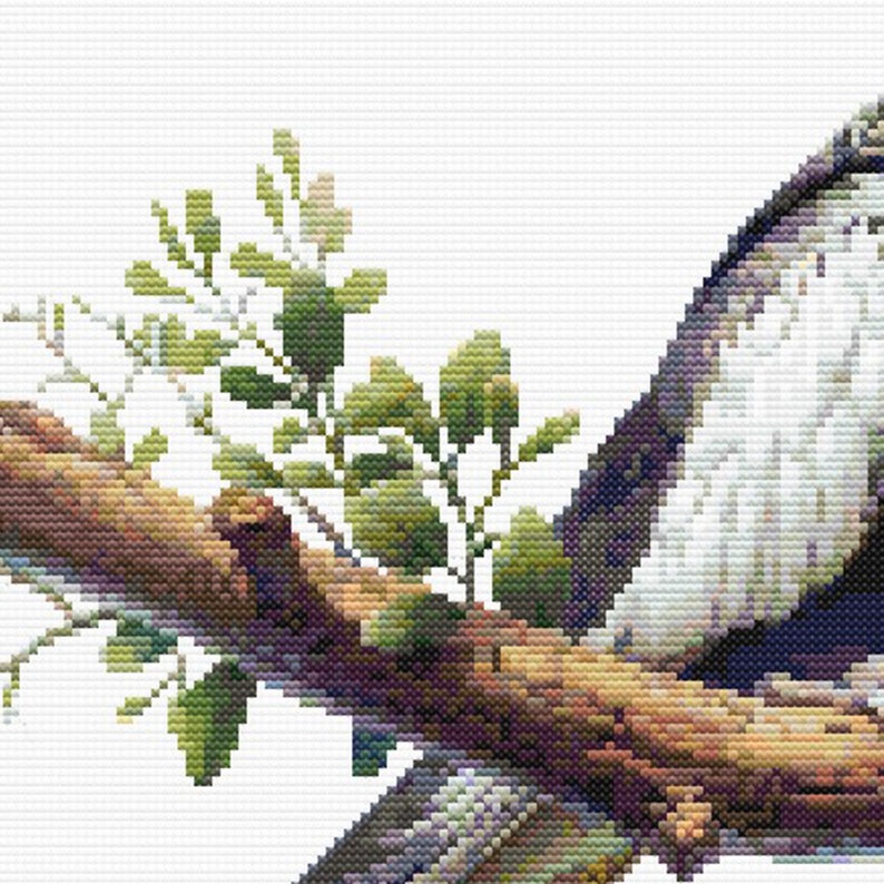 Cockatiel Cross Stitch Pattern - Realistic Bird Embroidery Design ...