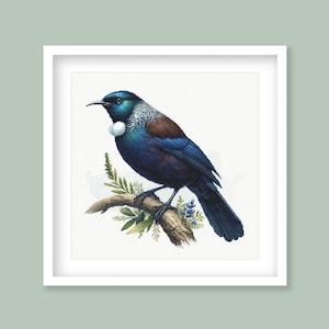 Tui Cross Stitch Pattern. New Zealand Bird Cross-stitch Pattern. Native ...