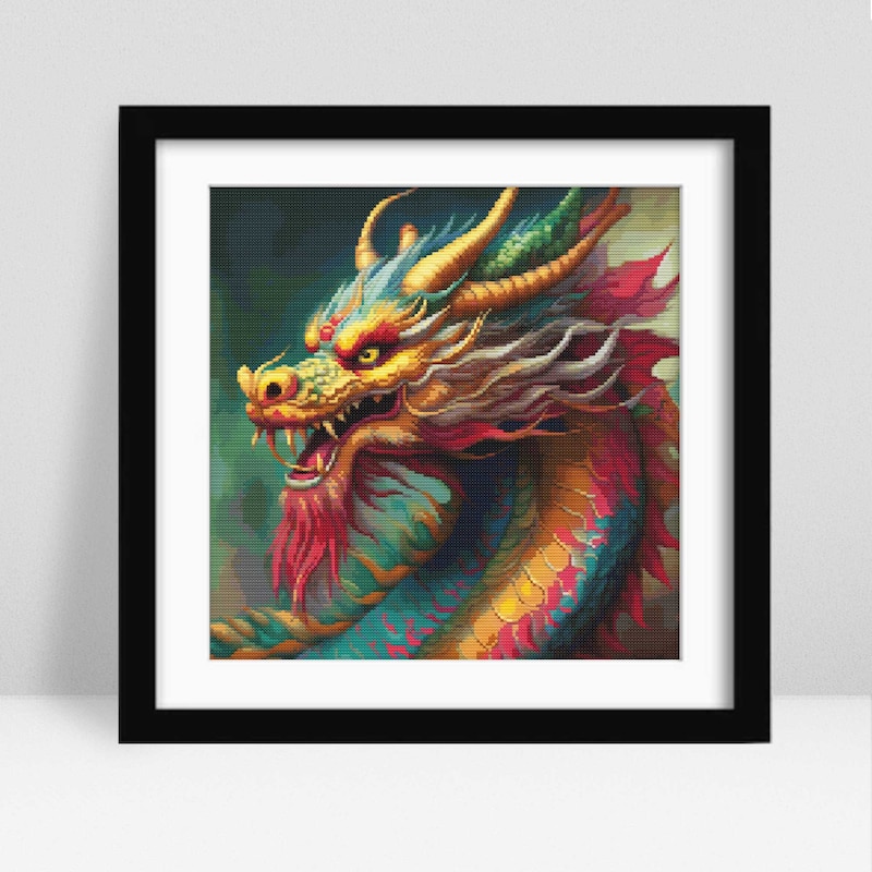 Dragon Cross Stitch - Etsy