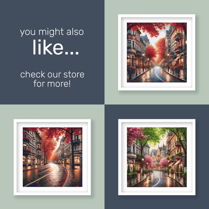 Art Deco City Cross Stitch Pattern: Geometric Skyline (digital PDF ...