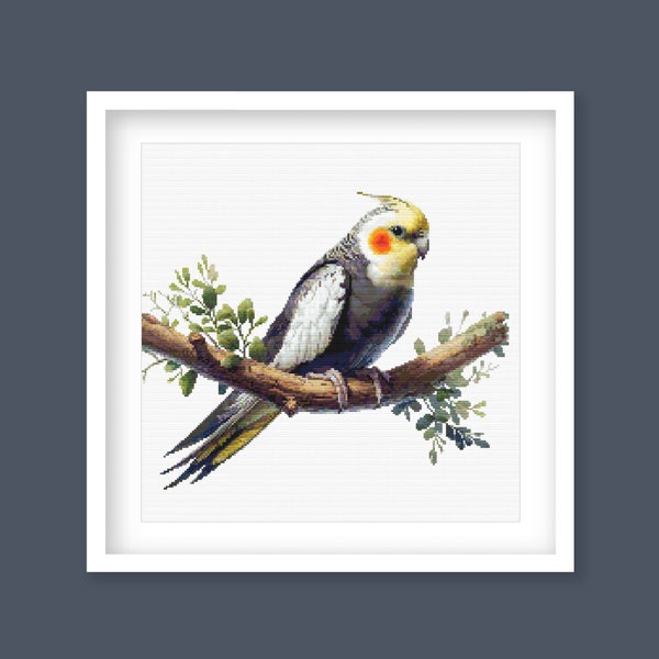 Cockatiel Cross Stitch Pattern - Etsy