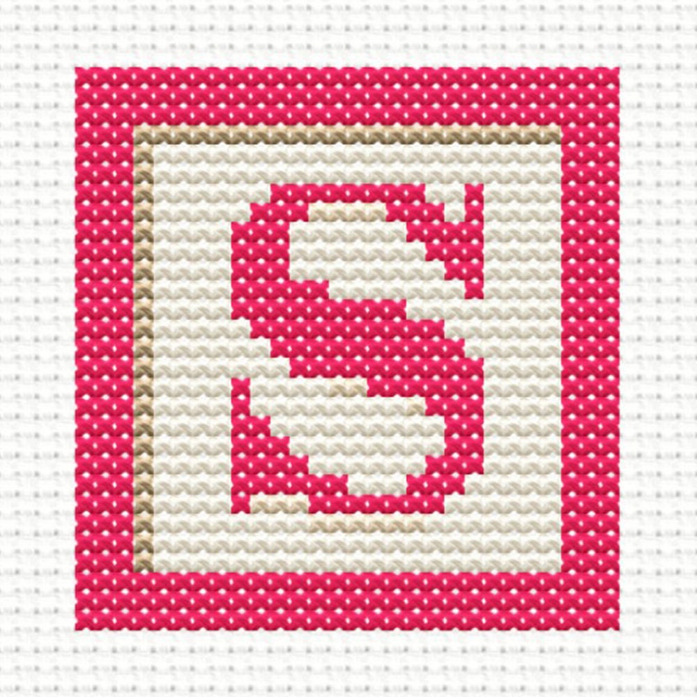 Alphabet Block Letters Cross Stitch Pattern, Alphabet Letter Set ...