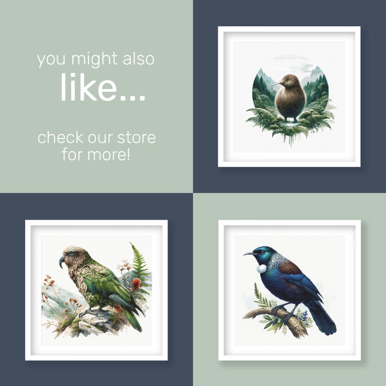 New Zealand Native Kererū Cross Stitch Pattern, NZ Wood Pigeon ...