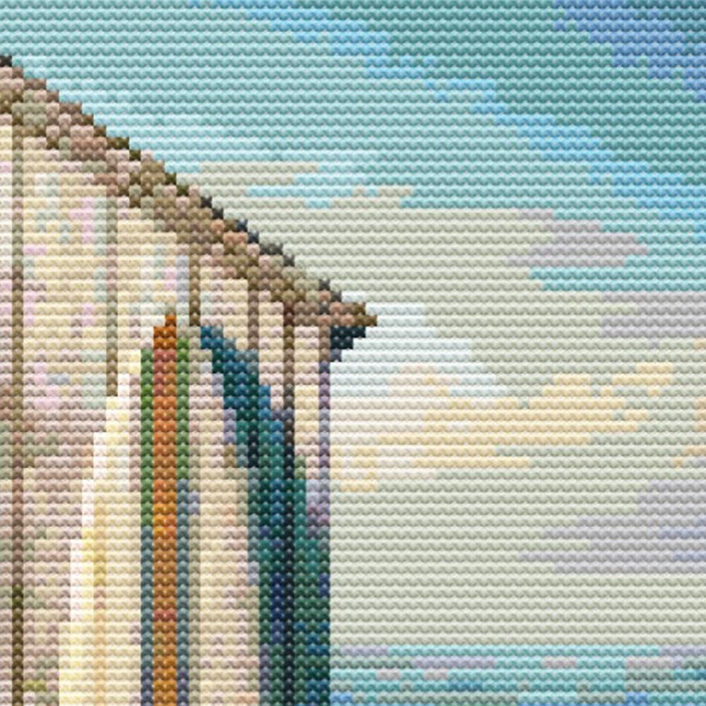 Boat Shed Cross Stitch Pattern, Full Coverage Cross Stitch, Advanced ...