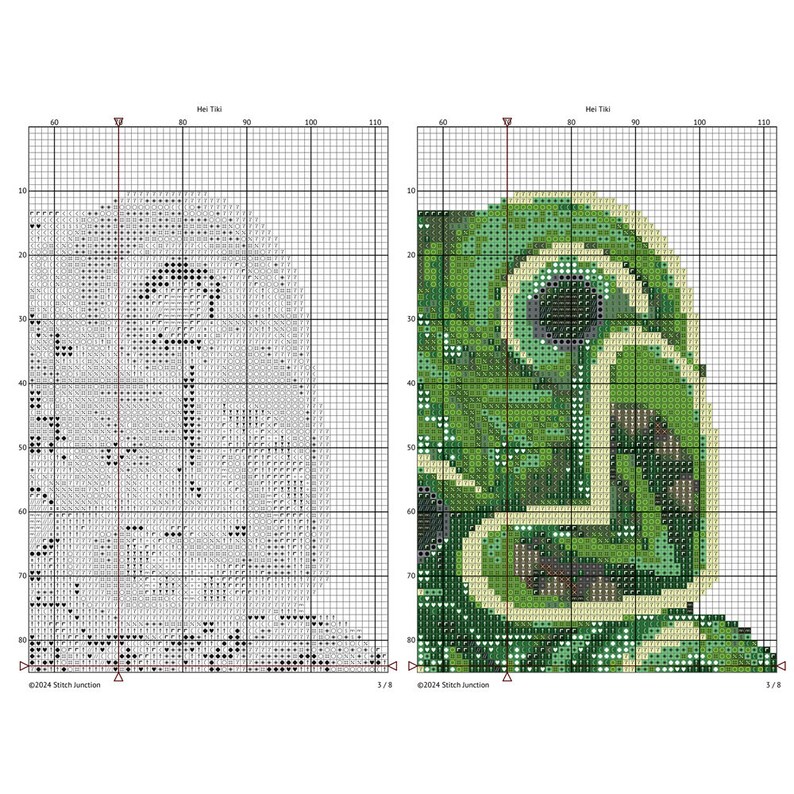 Hei Tiki Cross Stitch Pattern, Maori Cross Stitch Pattern, New Zealand ...