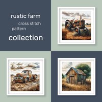 Farm Sampler Cross Stitch Pattern PDF - Etsy