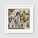 Urban Geometry Cross Stitch Pattern - Modern Village Architecture ...