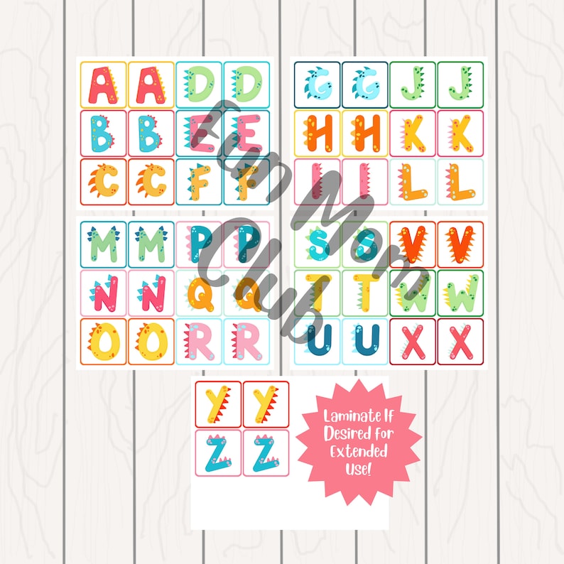 Printable Dinosaur Memory Matching Card Game Educational Activity ...