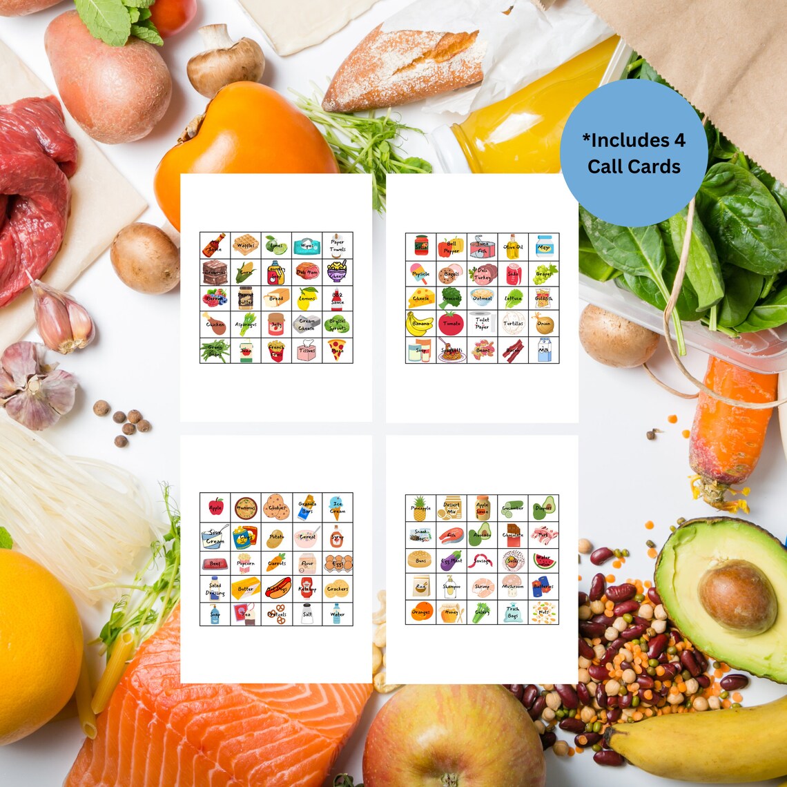 Grocery Store Bingo Busy Activity for Kids Toddler Car Activity Sight ...