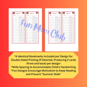 Printable Boys Library Bookmark Bundle Kids Reading Tracker Reading ...