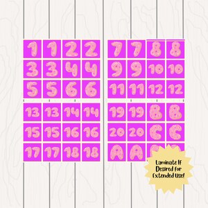 Printable Donuts Alphabet & Number BUNDLE Memory Matching Card Game ...