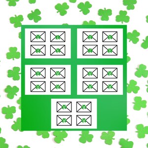 Scavenger Hunt Bunny Heart Beach Ball Shamrock Theme Envelopes for ...