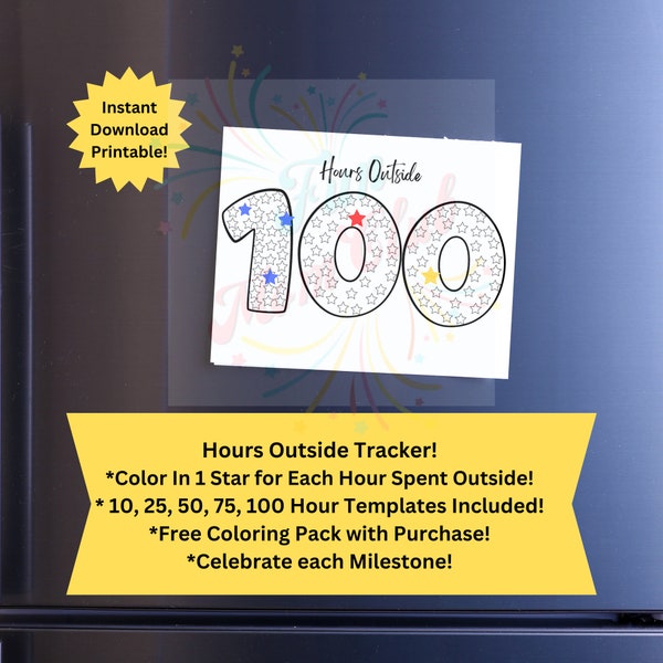 100 Hours Tracker - Etsy