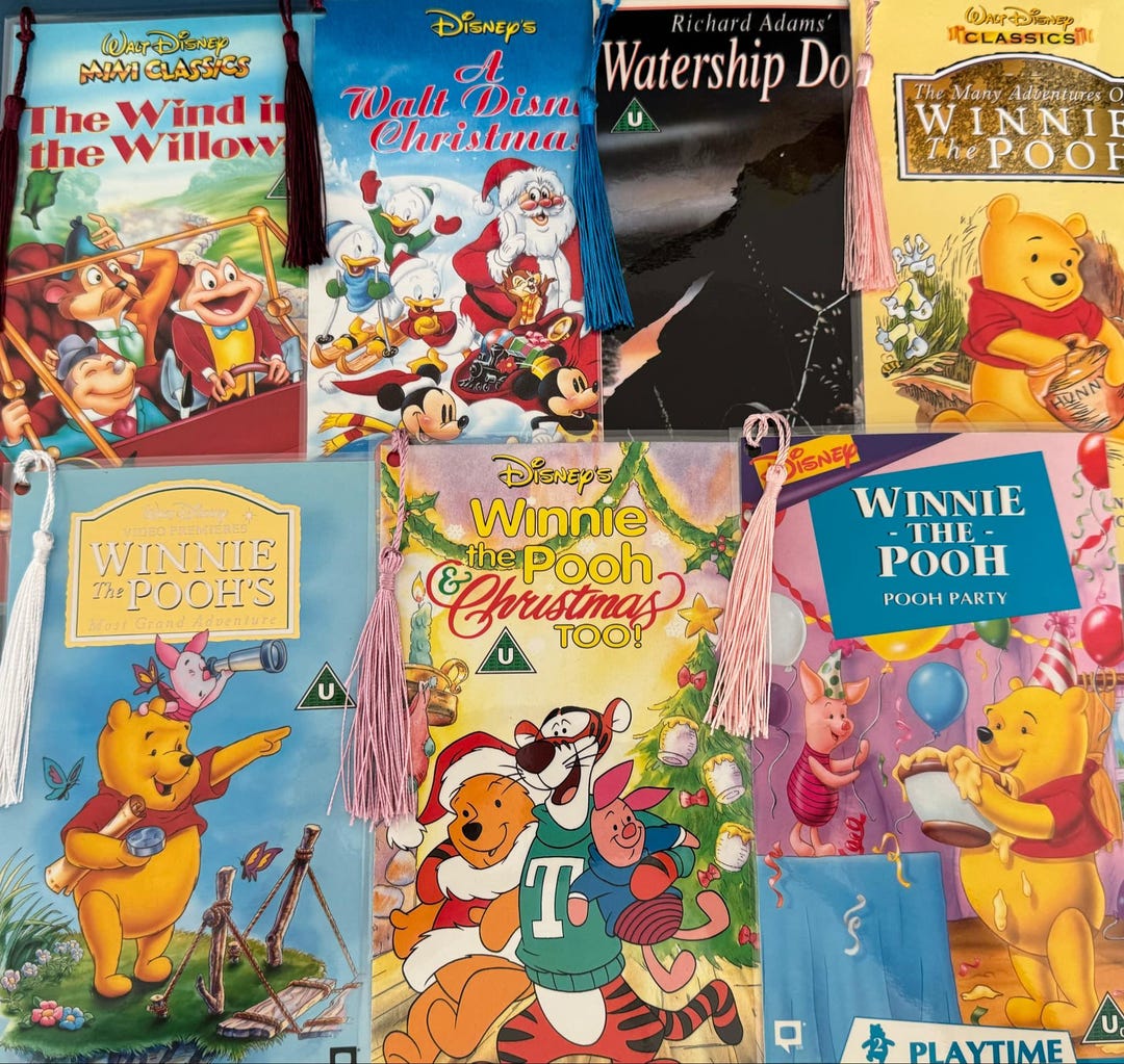 VHS Recycled Bookmarks Animation XL W - Etsy