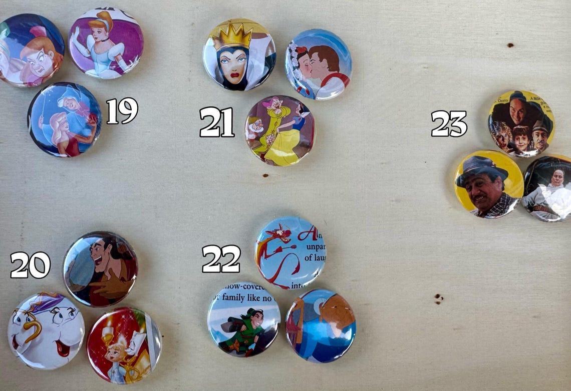Recycled VHS Cover Pin Badges Handmade - Etsy