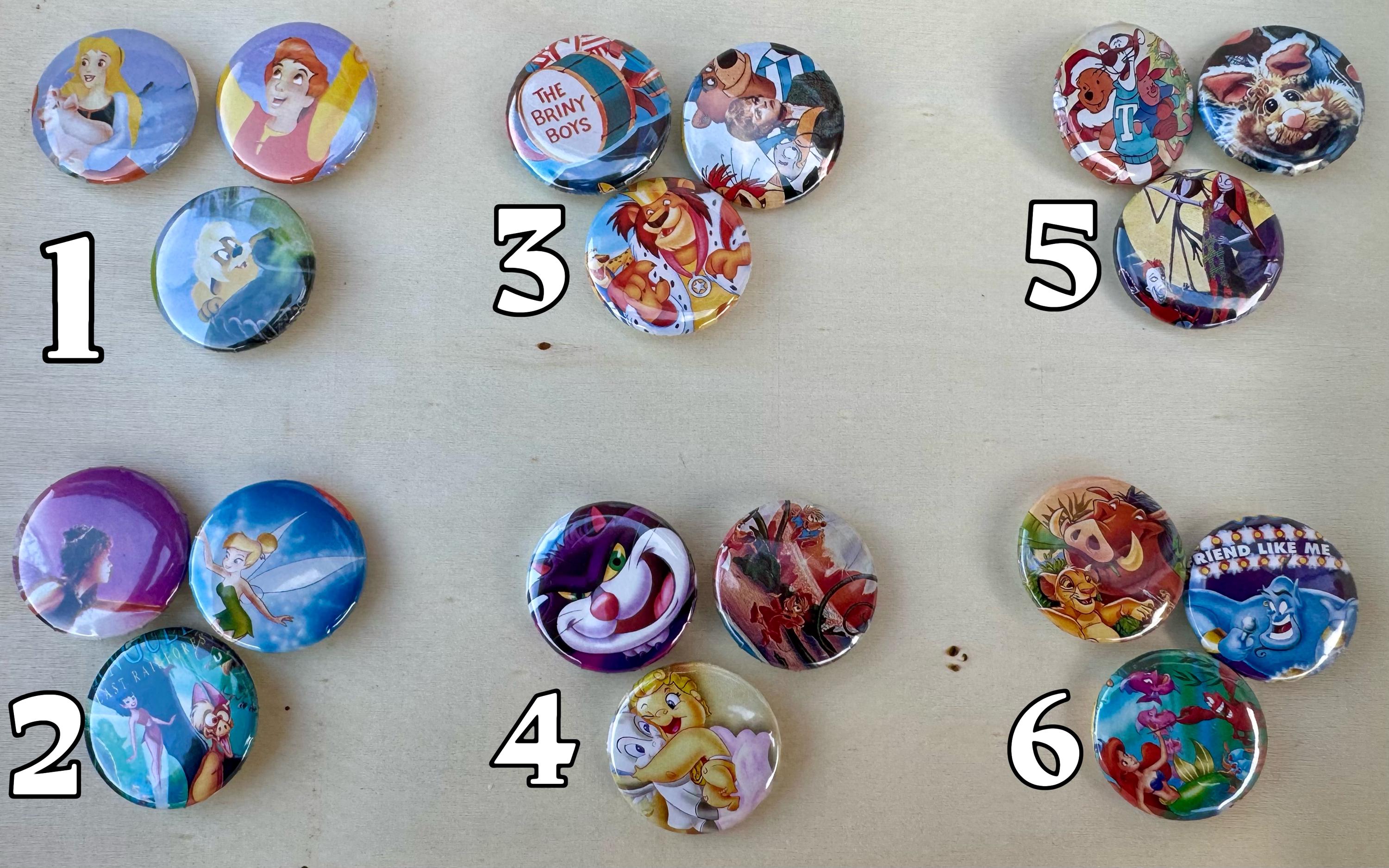 Recycled VHS Cover Pin Badges Handmade - Etsy