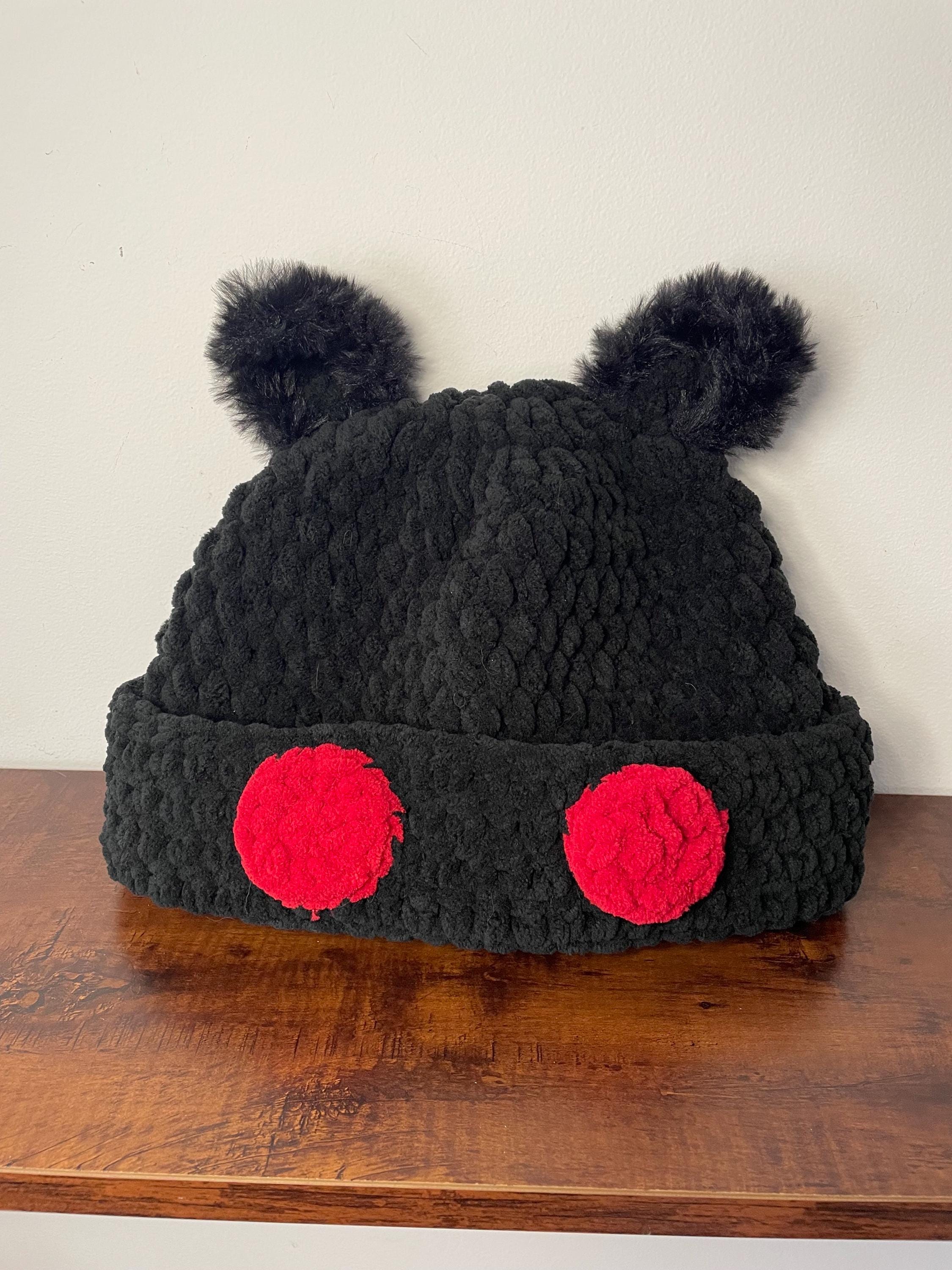 Handmade Cozy Chunky Crochet Mothman Beanie / Unique Funny Cryptid ...
