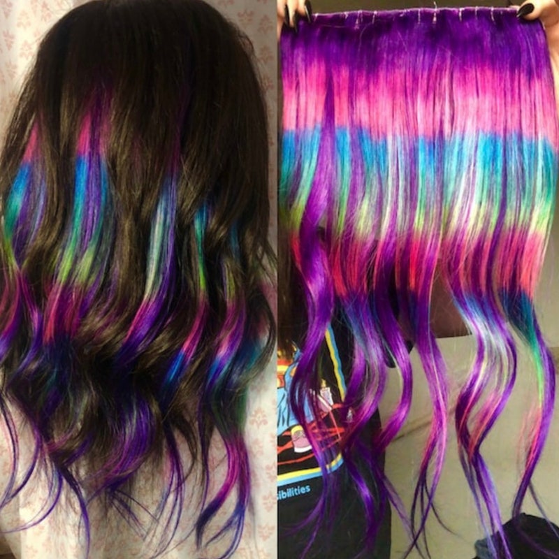 Purple Hair Extensions - Etsy