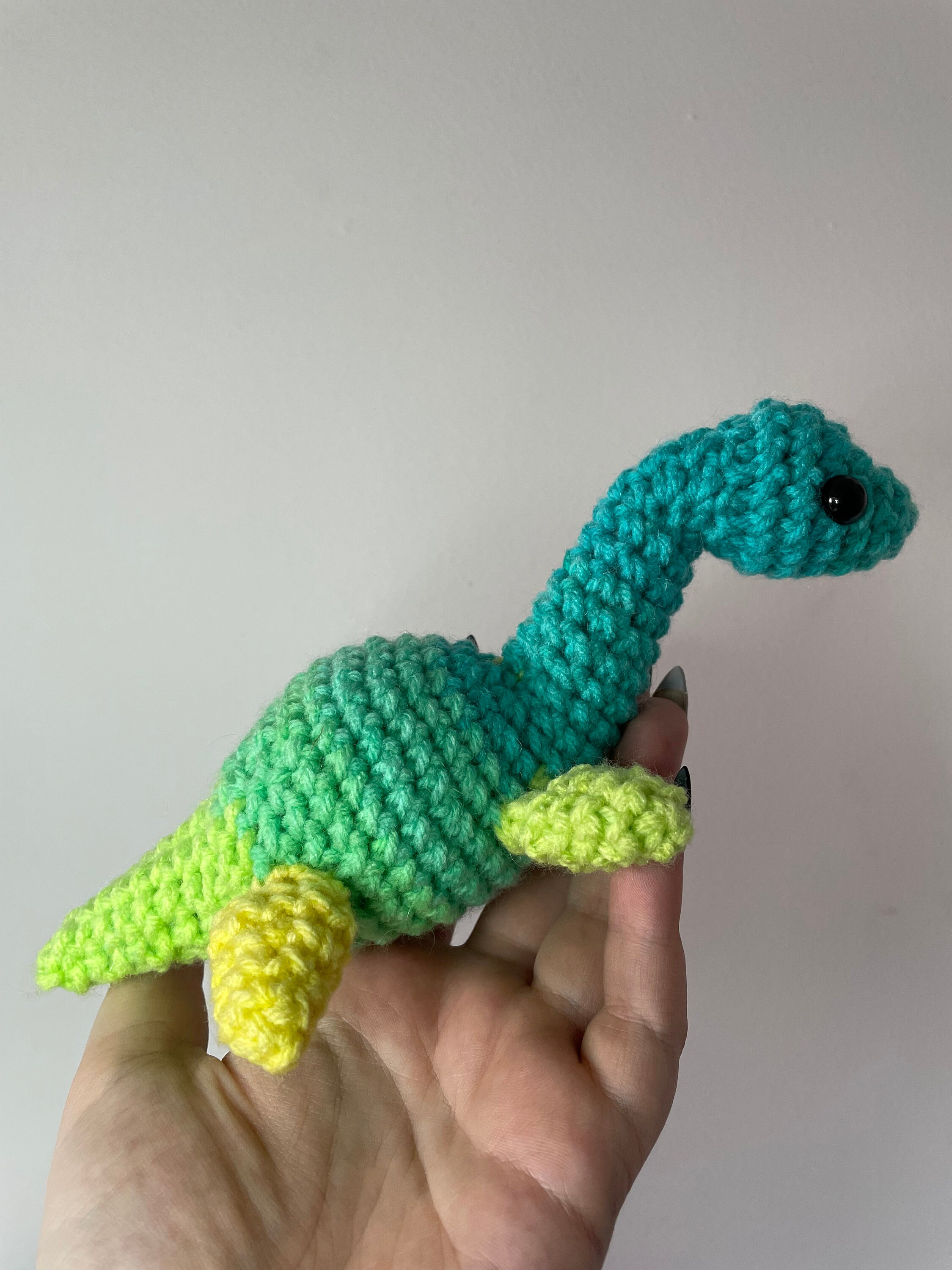 Crochet Lil' Nessie Choose From 5 Colors / Loch Ness Monster Funny Cute ...
