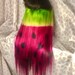 Clip in 20 Custom Color Watermelon Hair Extension / Peekaboo ...