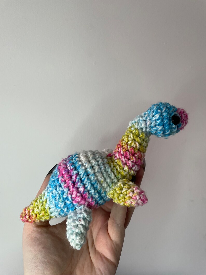 Crochet Lil' Nessie Choose From 5 Colors / Loch Ness Monster Funny Cute ...
