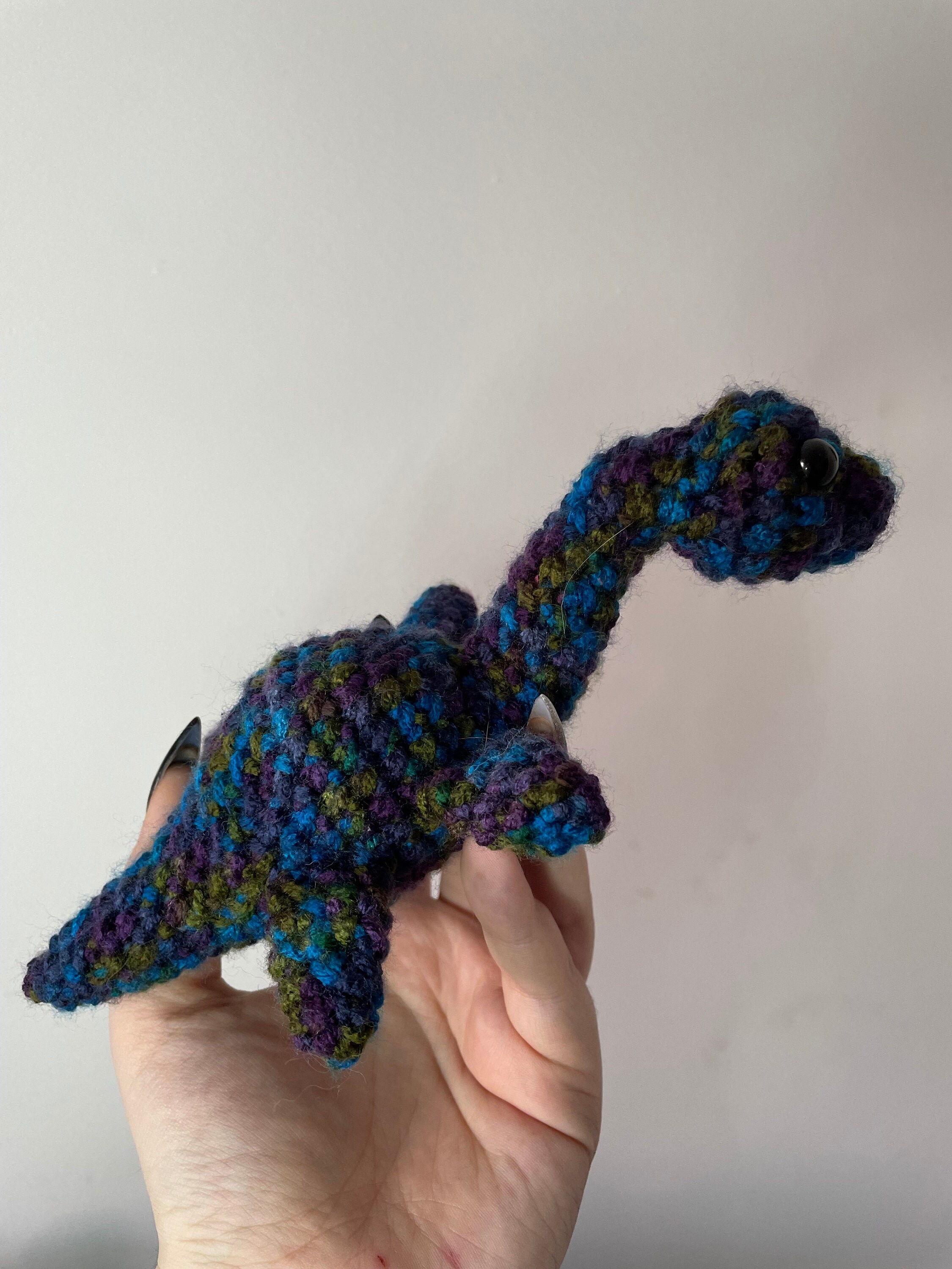 Crochet Lil' Nessie Choose From 5 Colors / Loch Ness Monster Funny Cute ...