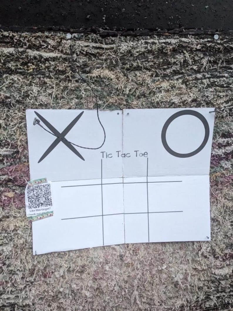 Tic Tac Toe Archery Target - Etsy