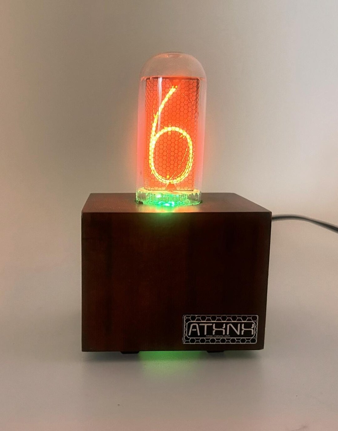Cedar Nixie Tube Clock: Retro Vintage Tabletop Desk Clock - Etsy
