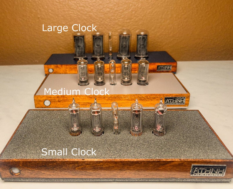 Series A-large: Nixie Clock-nixie Tube Clock-vintage Retro Table Clock ...