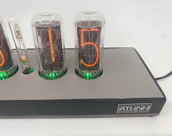 Series A-large: Nixie Clock-nixie Tube Clock-vintage Retro Table Clock ...