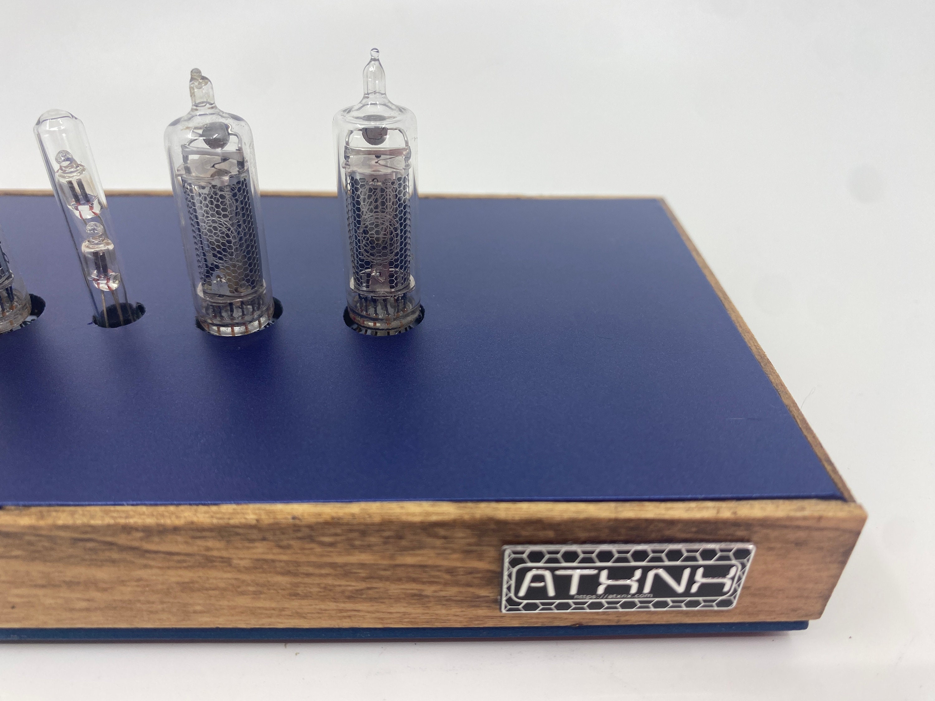 Blue Metallic Small Nixie Smart Clock Retro Meets Modern - Etsy