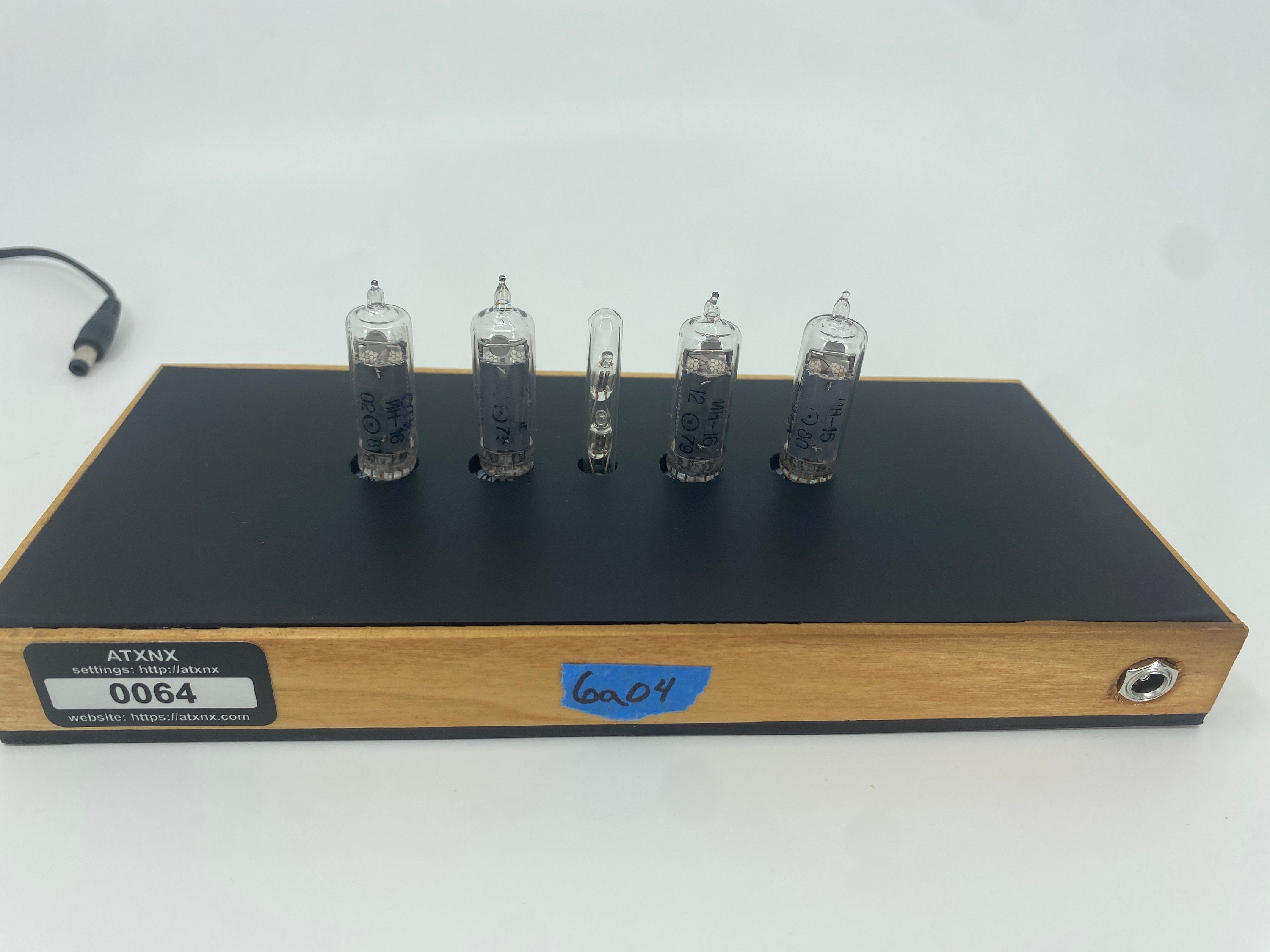 Matte Black - Small Nixie Smart Clock - Retro Meets Modern Elegance ...