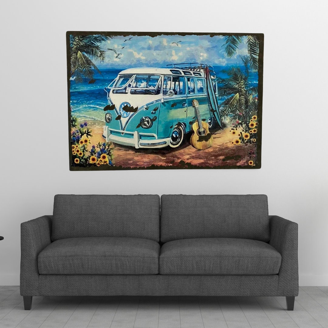 Van Combi Enamel Sign Board - Etsy