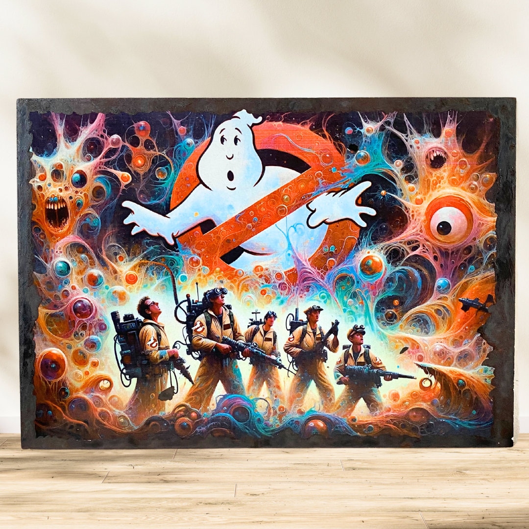 Ghostbusters Painting Enameled Plaque Style - Etsy